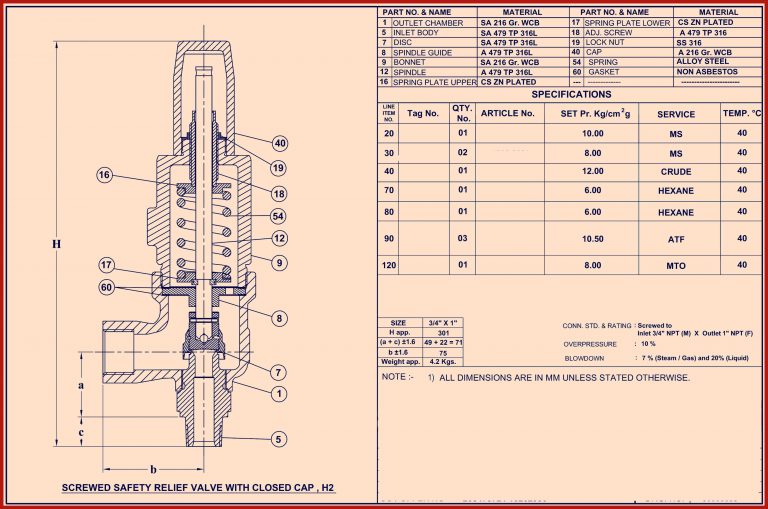 TEMPERATURE RELIEF VALVE | Welding & NDT